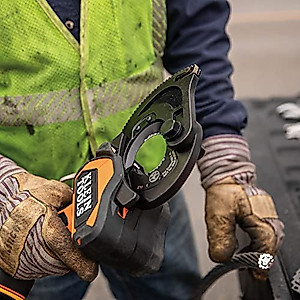 Klein Tools BAT20GD10 Cable Cutter, Gear Cable Cutter Battery Operated Kit With Dewalt 20 Volt 2 Ah Battery for Copper and Aluminum