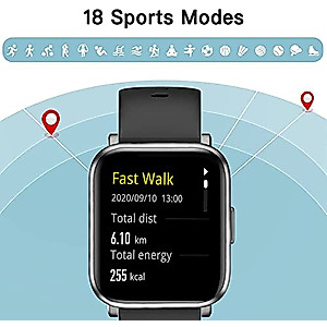 ZOSKVEE Smart Watch for Android iOS Phones, Smartwatch with Heart Rate Sleep Monitor, Pedometer Fitness Watch, Fitness Tracker with 5ATM Waterproof for Men, Women