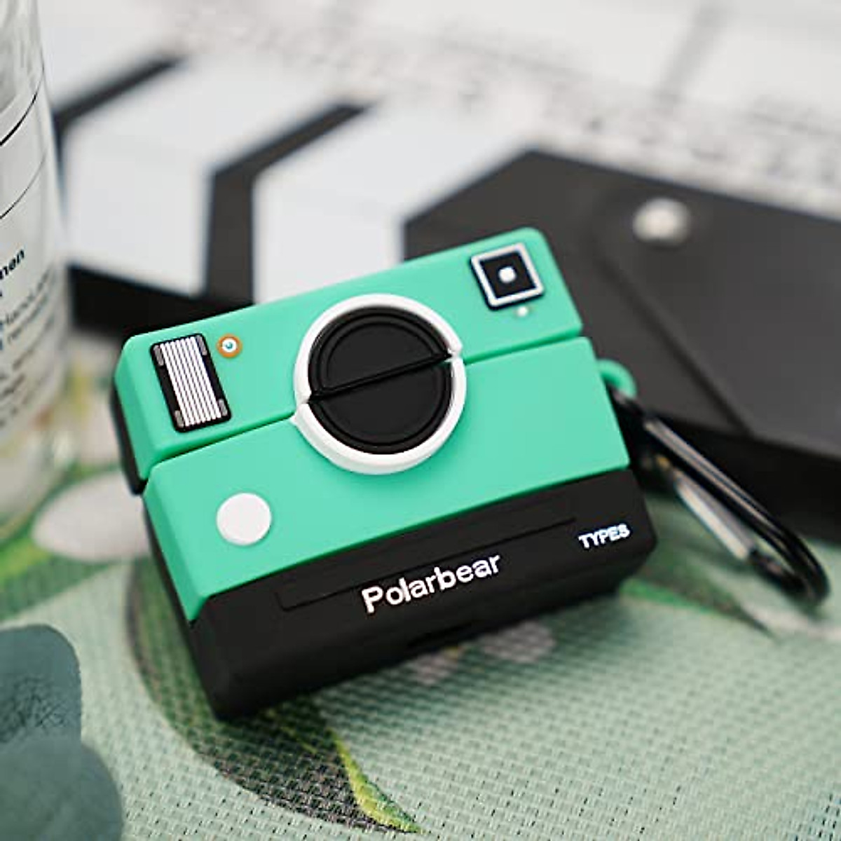 Compatible with AirPods Pro Case Cover, 3D Cute Camera Design Case for AirPods Pro, Cartoon Fashion Lovely Kawaii Funny Soft Silicone Apple AirPods Pro Case for Girls Boys Teens Women Men