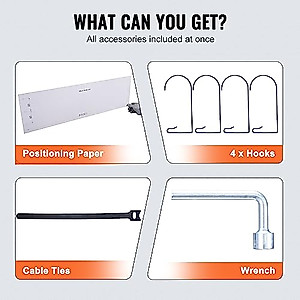 VEVOR Garage Shelving Wall Mounted, 1 x 4 ft Heavy Duty Garage Wall Shelves, 400 lbs Load Capacity Garage Storage Rack Floating Shelves, 2 Pack, Suitable for Shop, Shed, Garage Storage