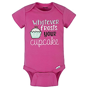 Onesies Brand Baby Girl's 8-Pack Short Sleeve Mix & Match Bodysuits, Pink Sweet Treats