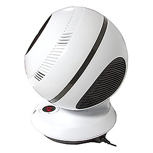 GreenTech Environmental pureFlow QT7 Bladeless Fan - Desk Fan for Bedroom, Home Office - Unique 90 Degree Vertical and Horizontal Oscillating Fan with Remote, Energy Efficient and Whisper Quiet