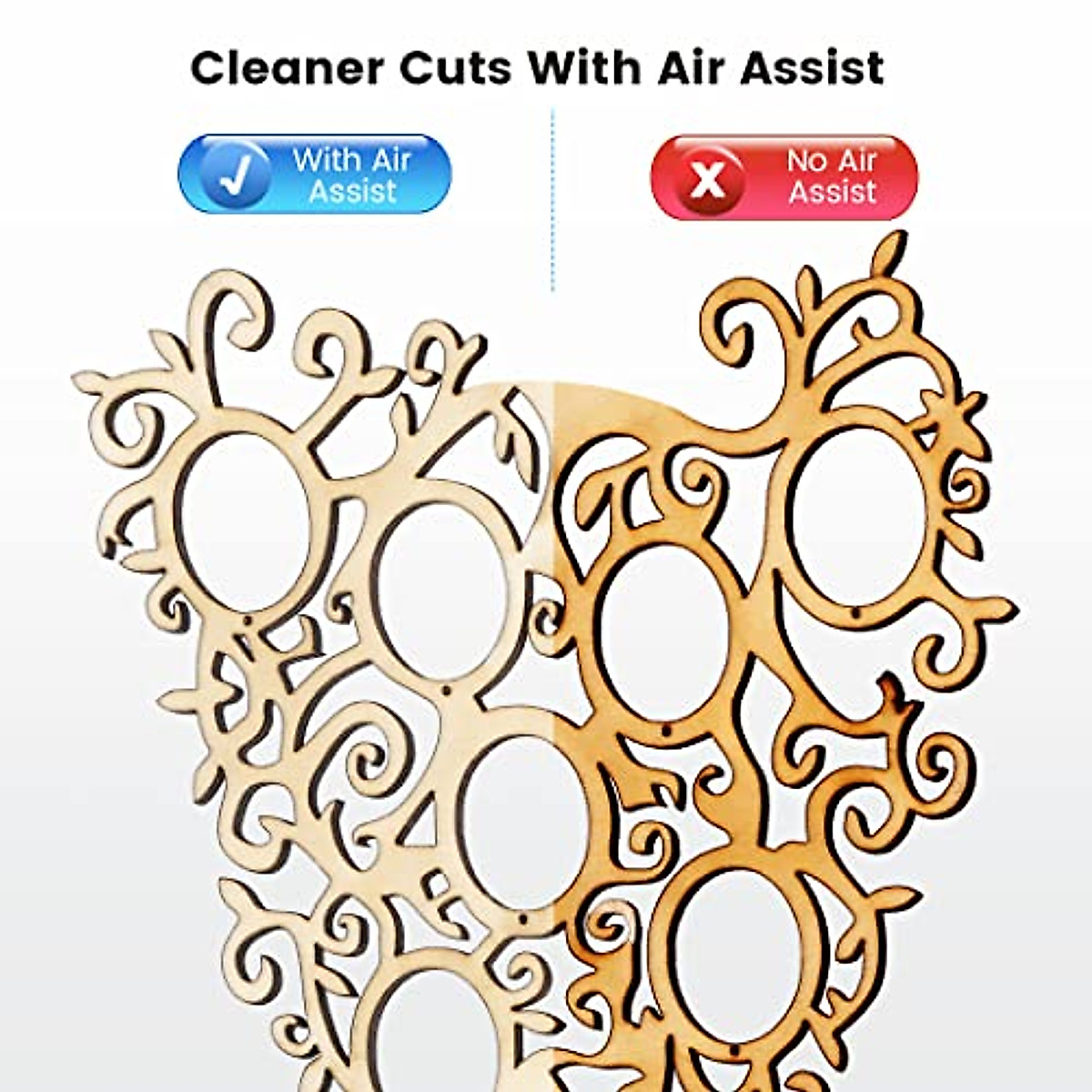 Comgrow Air Assist for Laser Cutter and Engraver,Air Assist Pump Kit with Adjustable 30L/Min,for CNC Cutting and Laser Engraving,Remove Smoke and Dust,Protect Laser Lens, Reduce Surface Temperature