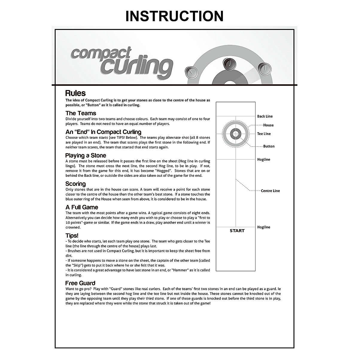 Tabletop Curling Game and Family Fun Board Games Shuffleboard Pucks with 8 Rolllers Gifts for Kids and Adults Travel Compact Storage
