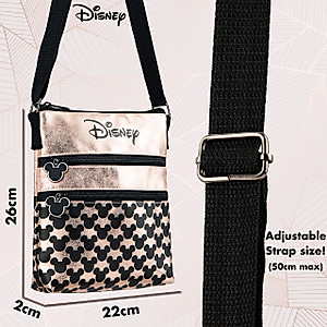 Disney Stitch Girls Purse Cross Body Bag for Kids Teens Women Shoulder Bag with Adjustable Strap Fashion Handbag Stitch Gifts (Mickey Mouse, 9.84x8.66x0.79inch)