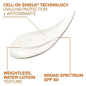 La Roche-Posay Anthelios Cooling Water Lotion Sunscreen for Body and Face, Broad Spectrum Sunscreen SPF, Absorbs Quickly, Water Resistant Every Day Sun Protection for Sensitive Skin