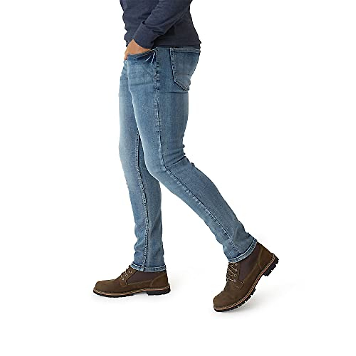 IZOD Men's Jeans - Slim Fit Comfort Stretch Denim Jeans for Men, Size 34X30, Nautical Blue