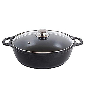 Cooking Pot Aluminum Dutch Oven Pot with Lid 101.44 oz (3 L) Cookware Kitchen Pot