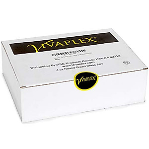 Vivaplex, 12, Green, 4 oz, Round Glass Jars, with Inner Liners and black Lids