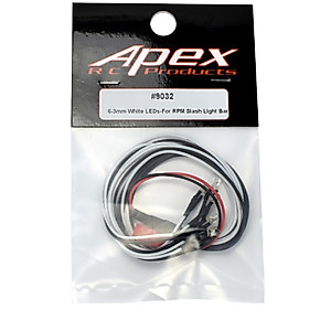 Apex RC Products 3mm White LED Kit - Compatible with RPM Short Course/Slash Light Bar #9032