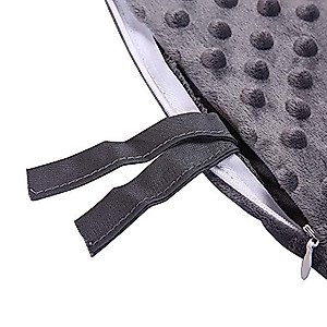 Removable Duvet Cover for Weighted Blanket - Grey - Super Soft Minky Dot Duvet Cover (60"x80")