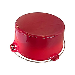 Red Enamel Coated Cast Iron Dutch Oven 9 Qt