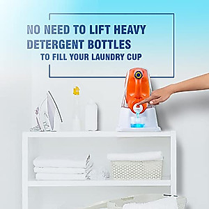 Detergent Laundry Cup Holder for Dispensing Soap, Drip Cather with Angled Downward for Easy Pouring from Big Containers - 12"x8.2"x5.5" (2 Pack)