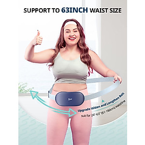 Slimpal Heating Pad for Period Cramps&Back Pain, FSA HSA Eligible, Plus-Sized Electric Heating Pad, Portable Menstrual Heat Belt Pain Relief, 3 Timer Auto Off Setting, Gift for Girls Women Wife, Navy