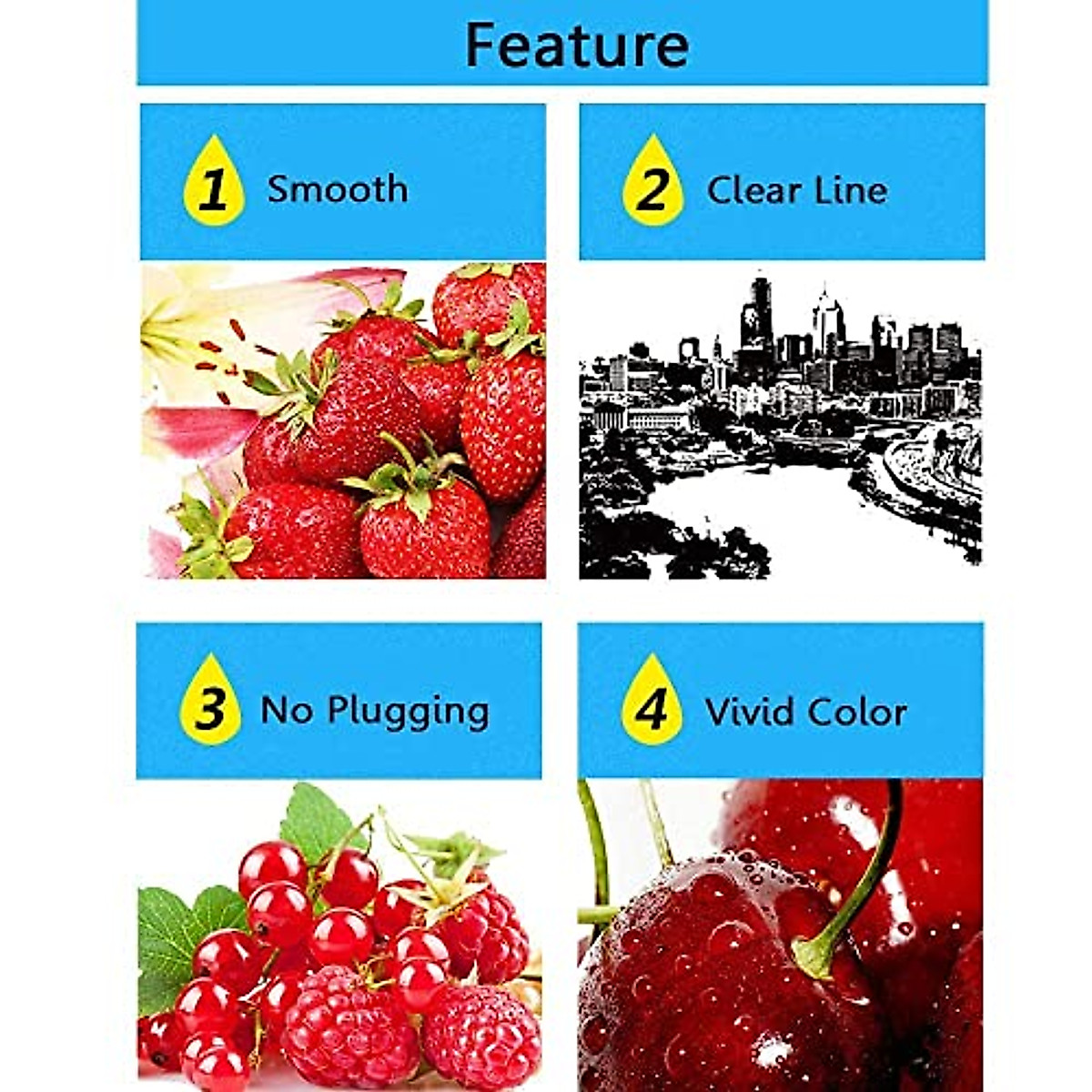 Tracyink Remanufactured Ink Cartridge Replacement for Epson 125 T125 Used for Workforce 320 323 325 520 Stylus NX125 NX127 NX130 NX230 NX420 NX530 NX625 Printer(4 Black)