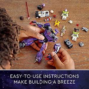 LEGO Disney and Pixar’s Lightyear Zurg Battle 76831 - Buildable Robot Toy with Mech Action Figure, Buzz Minifigure with Laser and Jetpack, Great Gift for Boys, Girls, and Kids Ages 7+