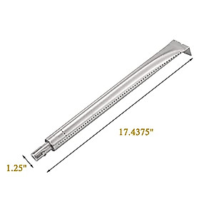 Htanch SA1071(4-Pack) 17.4375 inch Stainless Steel Burner Replacement for Broil King 9571-44, 9571-47, 9576-44R, 9576-47R, 9585-44, 9585-47, 9585-84, 9585-87, Regal 420, Regal 420 Pro, Regal 440