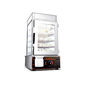 5-Layer Electric Hot Food Warmer,Steamed bun Warmer Machine,Commercial Bun Steamer,Food Steamer Warmer with 30-110℃ Temperature Range for Store Buffet Restaurant,etc.1200W