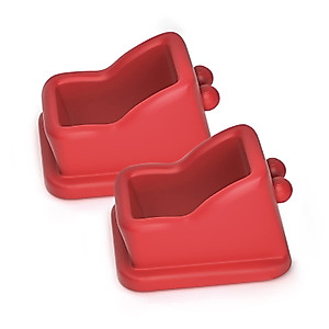 G Ganen 2-Pack Buckle Holder Compatible with Baby Seat - Keep Buckle in Upright Position and Makes Buckling Easier (Red)