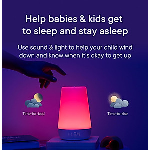 Hatch Rest+ Baby & Kids Sound Machine | 2nd Gen | Child’s Night Light, Alarm Clock, Toddler Sleep Trainer, Time-to-Rise, White Noise, Bedtime Stories, Portable, Backup Battery (with Charging Base)