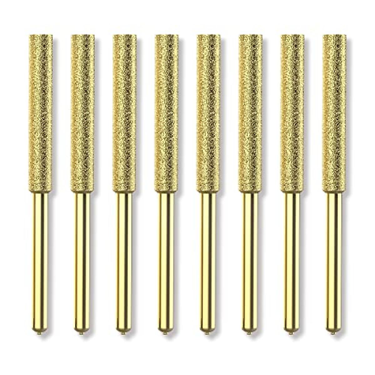 EzzDoo Bits Titanium Plated Diamond Sharpening Wheels - High Hardness 5/32 chainsaw files for Electric Chainsaw Sharpener. 8 pcs.(5/32'', 4.0mm)