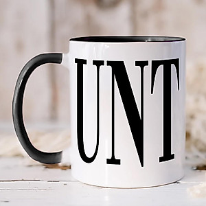 Fatbaby Funny Coffee Mug Cunt Mugs,Adult Humour Gift Mug,Joke Cunt Cup Valentine’s Day,Birthdays,Christmas Gifts Idea White Elephant Gag Gifts Coffee Cups 11 oz White