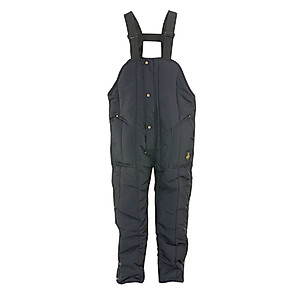 RefrigiWear Men's Iron-Tuff High-Bib Overalls, -50°F (-46°C), Size 34x32 in Medium Tall (0385R), Navy