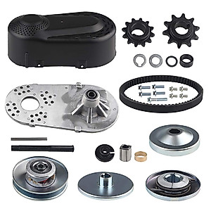 WATERWICH Go Kart 212CC Torque Converter Clutch Kit Replacement for Comet TAV2 218353A 3/4" 30-75 Manco 10T #40/41 and 12T #35 Chain CVT 30 Series Engine Clutch