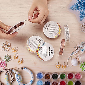 Mr. Pen- Beading Wire for Jewelry Making, 24 Gauge, 6 Rolls,19.6 Feet Each, Jewelry Wire, Wire for Jewelry Making, Beading Wire, Crafting Wire, Jewelry Making Wire, Bendable Wire