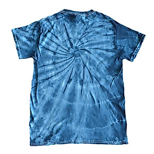 JANT girl Volleyball Tie Dye T-Shirt Stacked Logo (Navy, M)