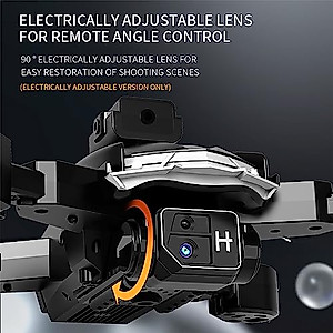 LNATOVI 2023 New FPV Camera Drone - Gesture Control & User-Friendly for Beginner & Multifunctional & Unlimited Enjoyment & Cool Light (BK)