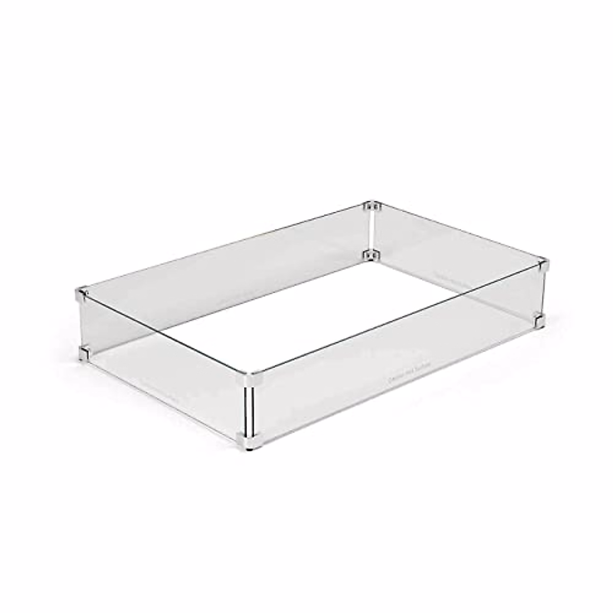Hearth Products Controls HPC Fire Rectangle Fire Pit Glass Wind Guard (WG37X19-RECT), 37x19-Inch