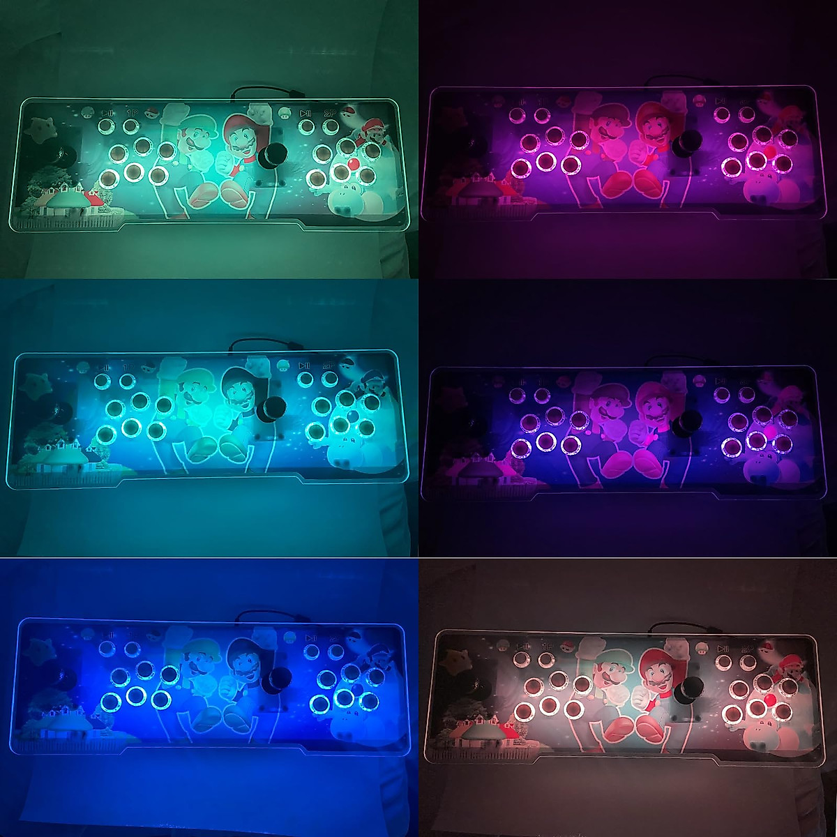 FVBADE [30000 Games in 1 70S Pandora Box Arcade Game Console Compatible PC & Projector & TV,3D Games 1-4 Players Double Joystick Favorite List Game Category Save/Search/Hide/Pause/Delete Games.