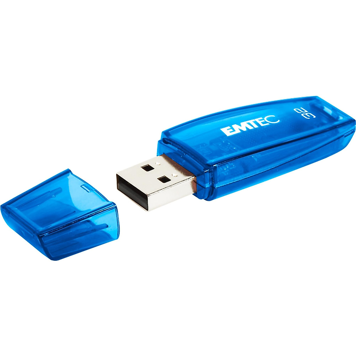 Emtec C410 Color Mix Flash Drive, 32GB, Blue, ECMMD32GC410