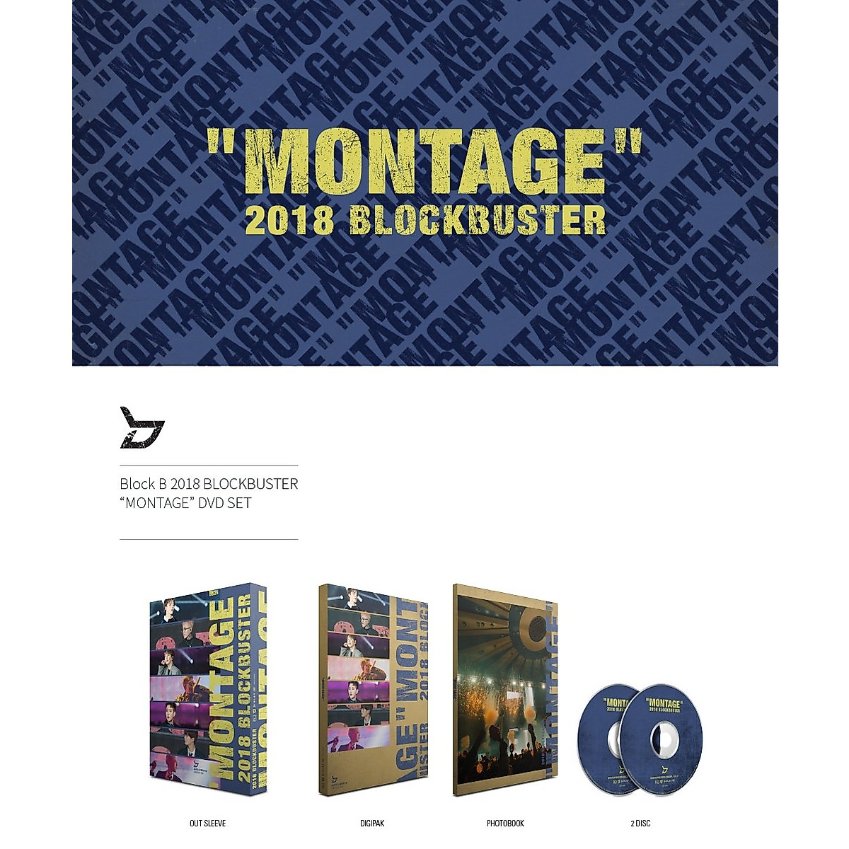 BLOCK B - 2018 BLOCKBUSTER MONTAGE 2DVD+Photobook