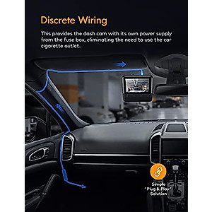 iZEEKER 11.5ft Type-C USB Hardwire Kit Fuse for Dash Cam, Widely Compatible with 11.5V-40V Car Dashcam Charger Pord