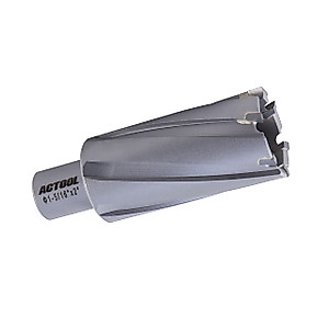 ACTOOL 1-5/16'' Diameter x 2'' Depth of Cut Carbide Tipped TCT ANNULAR Cutter with 3/4'' Weldon Shank