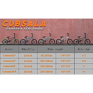 cubsala 18 Inch Kids BMX Bicycle Freestyle Bike for 5 6 7 8 Years Old Boys Girls and Youth Beginners, White