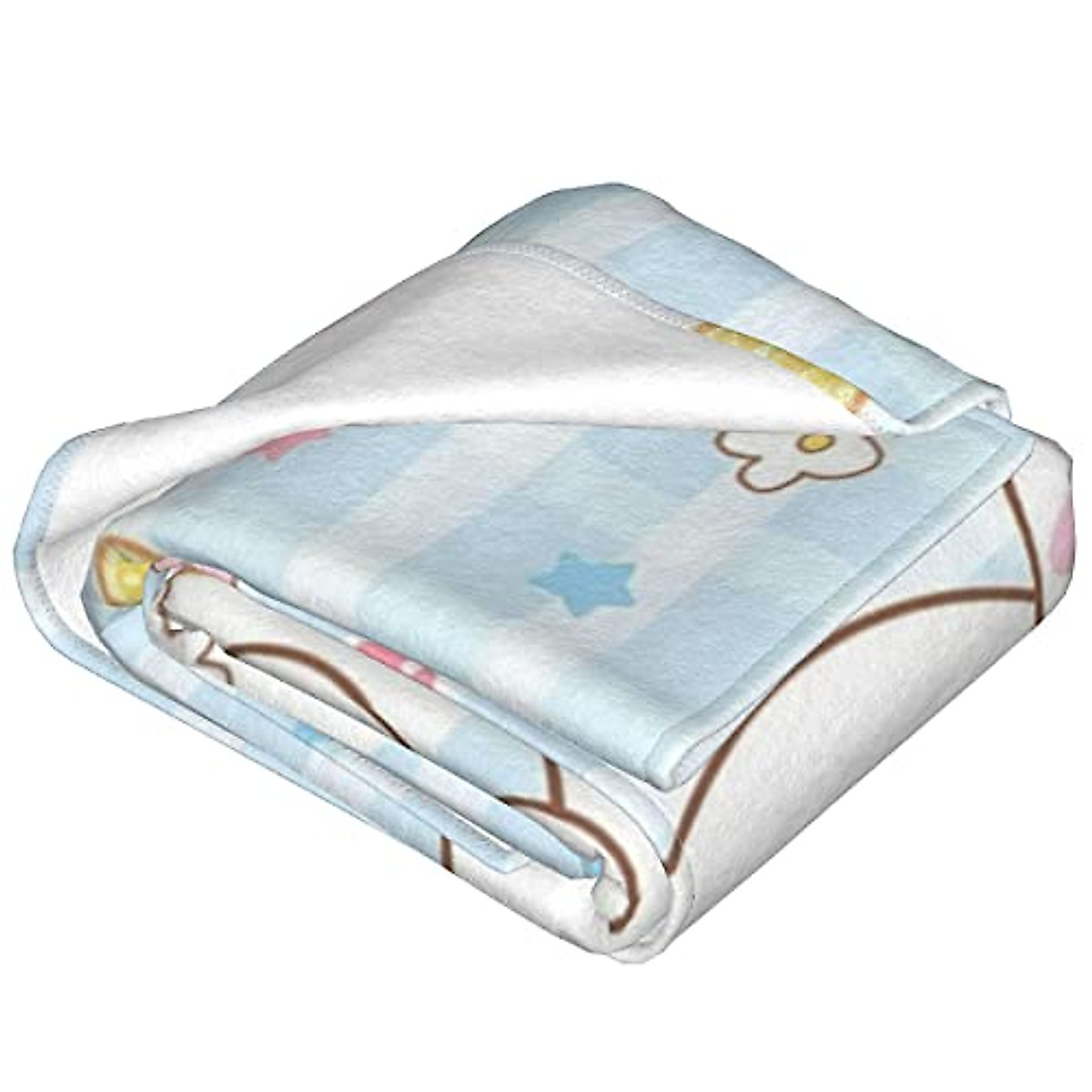 TuiXinAP Blanket Soft Cozy Flannel Lightweight and Comfortable Bedroom Living Room Sofa Throw Blankets for Adults Kids,50''x40''