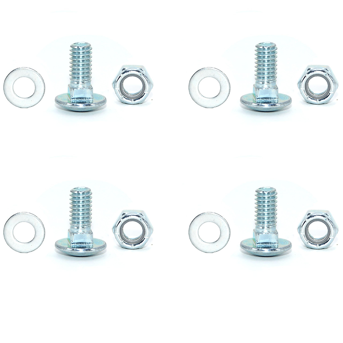 BOAISDHY 4PK 710-0451 (5/16-18) 3/4" Replacement Skid Shoe Carriage Bolt Nuts and Washers Kit for MTD Cub Cadet 712-04063 784-5580 736-0242 Snow Blower