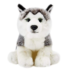 TAMMYFLYFLY Pugsly Pug Plush Stuffed Animal Puppy Dog, 12 inches (Husky)