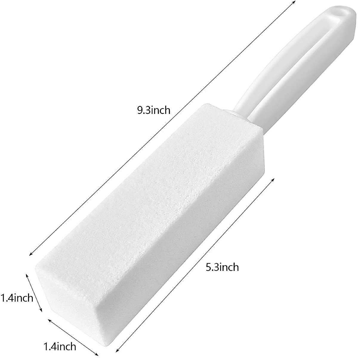 4TH Pumice Stone for Toilet Bowl Cleaning,Powerfully Remove Stubborn Stains： Limescale,Hard Water Ring,Calcium Buildup,Iron,Rust