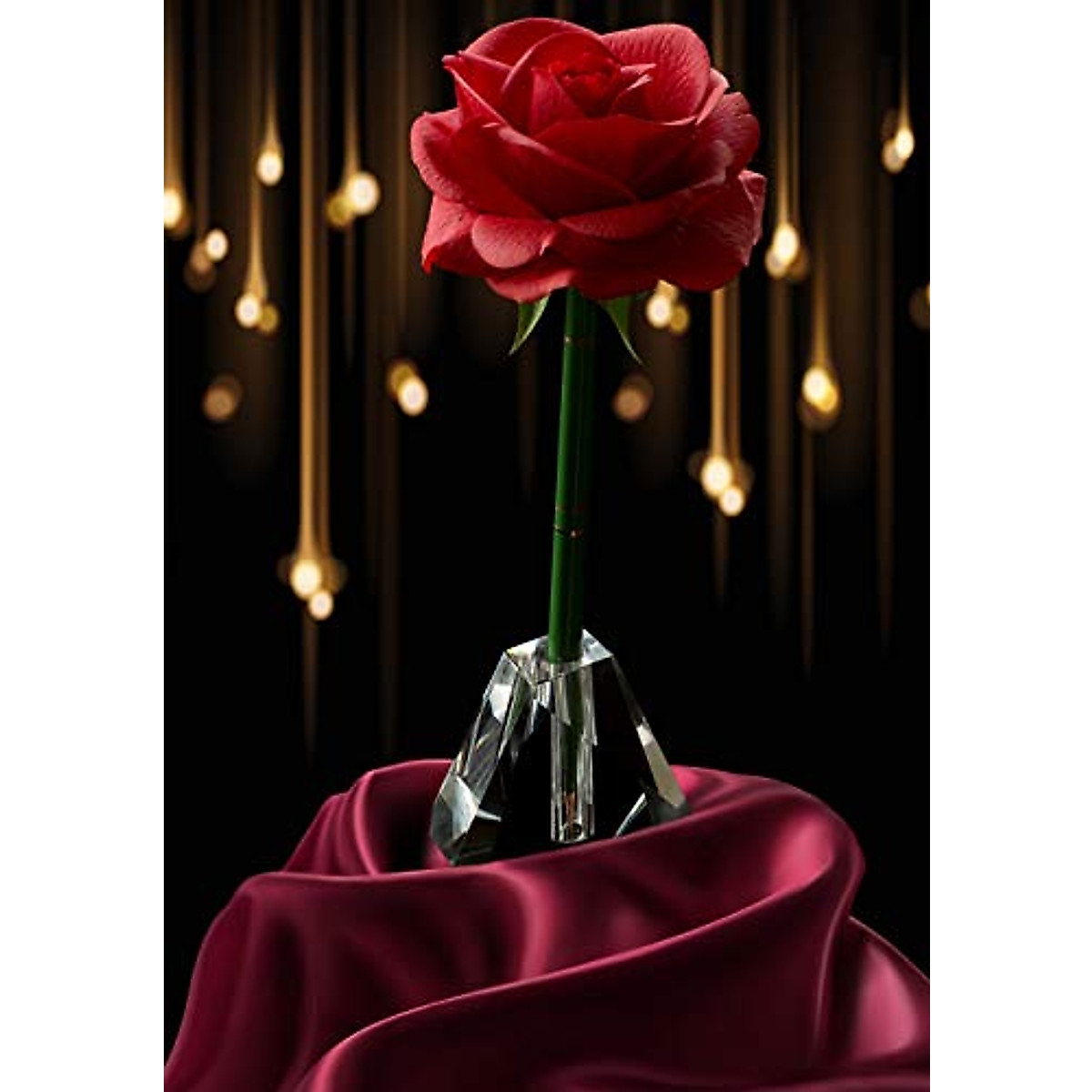 Pentrenz Rose Pen"Valeta" With Diamond Crystal Holder and 2 Ink Refills For Mom, Sister, Friend, Aunt, Grandma, Nurse, Teacher, Great for Home, Dr. Office or Wedding Decor