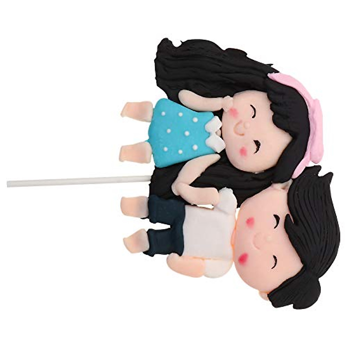 VALICLUD Adorable Lovers Design Cupcake Ornament Polymer Clay Cake Decoration Party Supply