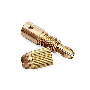 Yakamoz 0.7-1.2mm Mini Micro Electric Aluminum Hand Portable Handheld Drill with 15pcs Drill Bits, 2A Power Supply Included