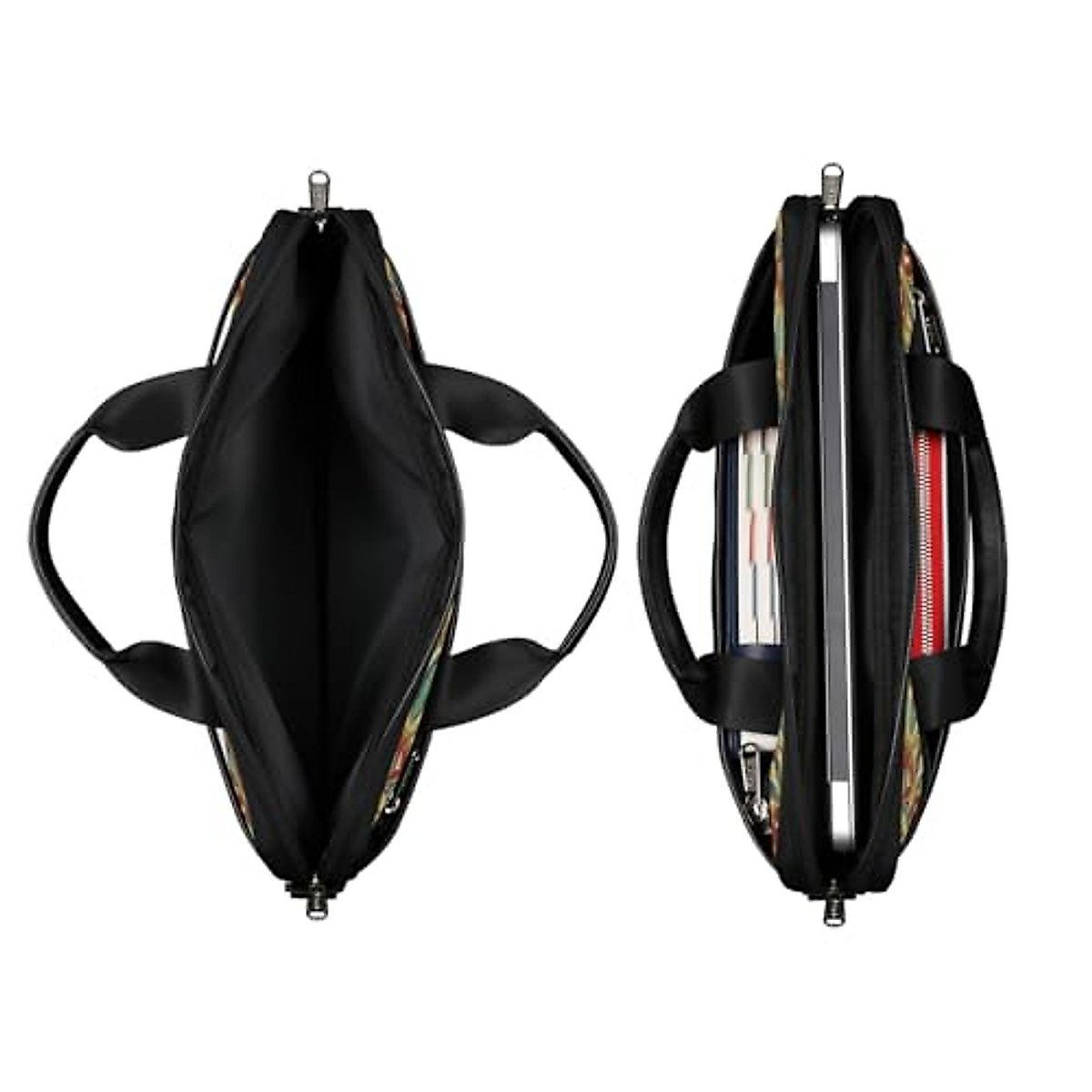 Embroidery Mandala Laptop Computer Bag Waterproof Shoulder Messenger Bag 13-15 inch Durable Laptop Tote Bag with Shoulder Strap Handle Lightweight Crossbody Briefcase