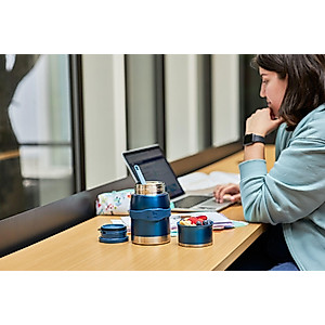 Stanley Adventure To Go Insulated Food Jar with Cup Lid and Spork - 24oz - Stainless Steel Insulated Food Container - BPA-Free and Dishwasher Safe