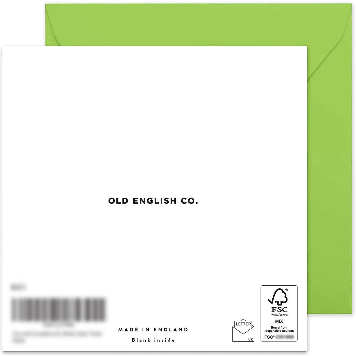 Old English Co. Wild Flower Meadow Happy Birthday Card - Gold Foil Vivid Green Foliage Greeting Card for Him or Her | Stylish for Friends and Family | Blank Inside & Envelope Included