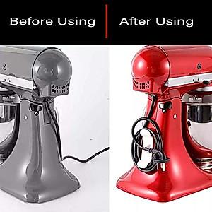 6 Pack Cord Organizer For Appliances - Kitchen Appliances, Storage Wrapper, Holder, Winder, Air Fryer, Blender Mixer, Coffee Maker, Toaster, White, Grey, Black, (MMMCORD001)