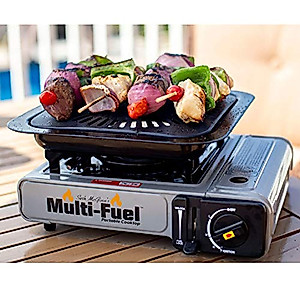 CanCooker Portable Conversion Grill | Easily Convert The Multi-Fuel, Portable Cooktop, or ANY Burner to a Grill, Black, 12 x 12 x 3